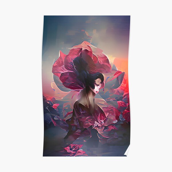 "Sad Petal Lady" Poster for Sale by PlacidHinds | Redbubble