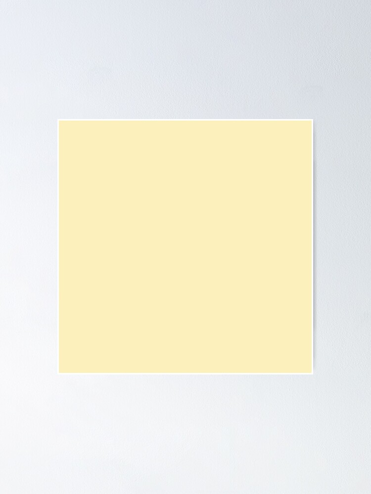 "Blond #faf0be, RGB color" Poster for Sale by buzztop | Redbubble