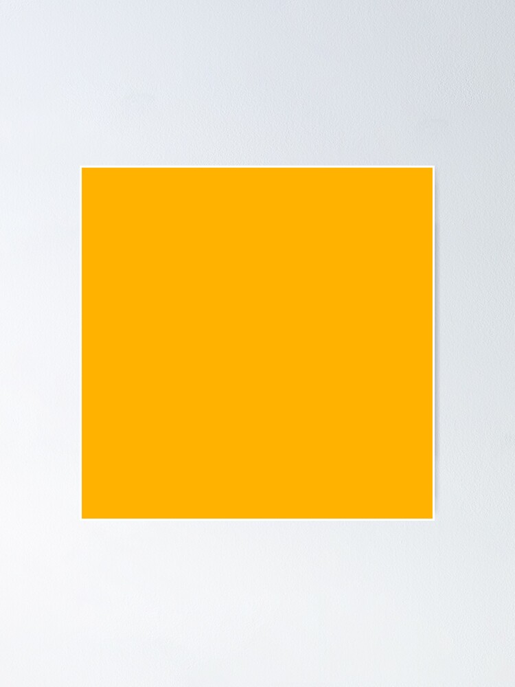 " Chinese YELLOW #ffb200 RGB color" Poster for Sale by buzztop | Redbubble