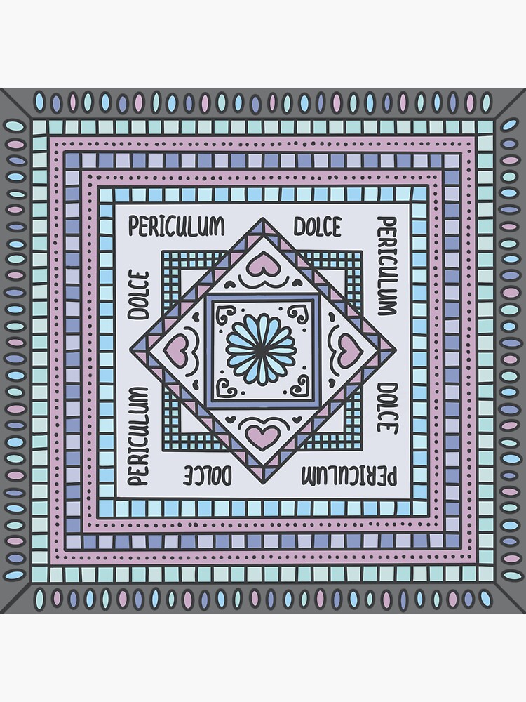 "Dolce Periculum (Danger is Sweet)" Sticker by caecas | Redbubble