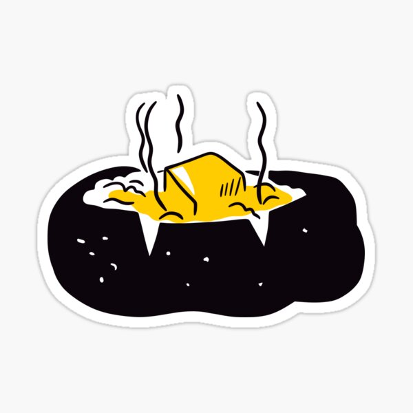 "Baked Potato" Sticker by NathaschaKehl | Redbubble