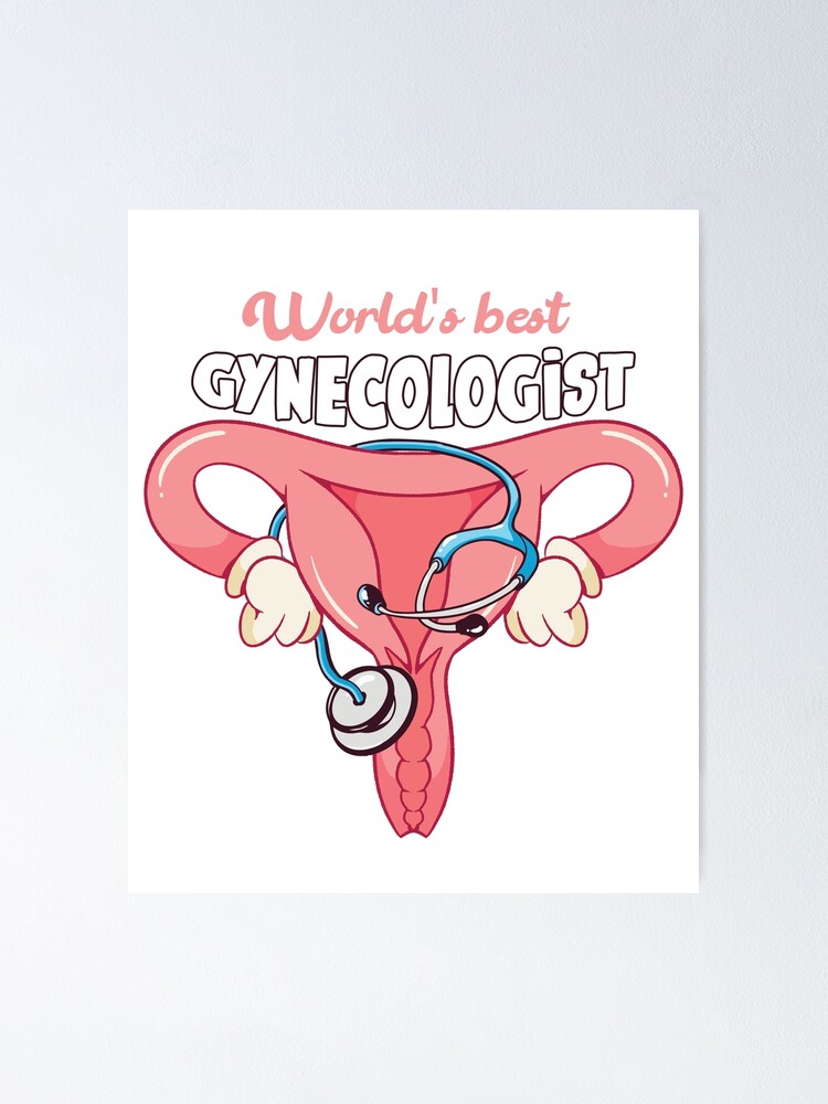 "Gynecologist Uterus Cute Art" Poster for Sale by MrEddie10 | Redbubble