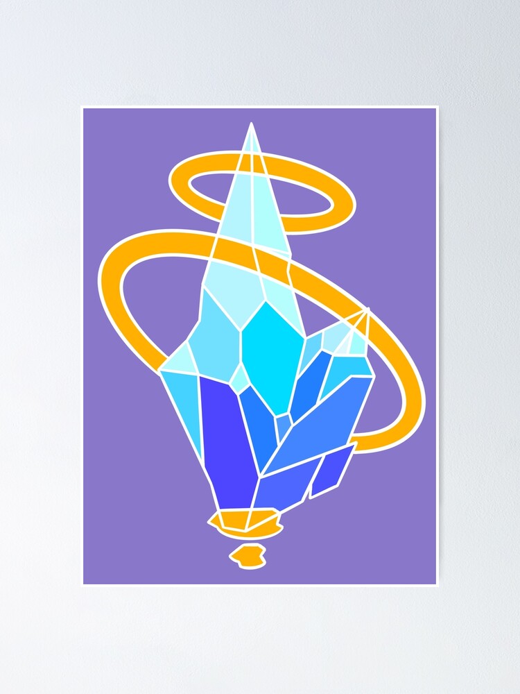 "Aether Crystal FFXIV" Poster for Sale by HeartHub | Redbubble