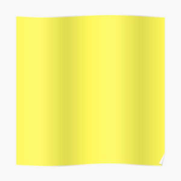 "Dodie Yellow #fef65b , RGB color" Poster for Sale by buzztop | Redbubble