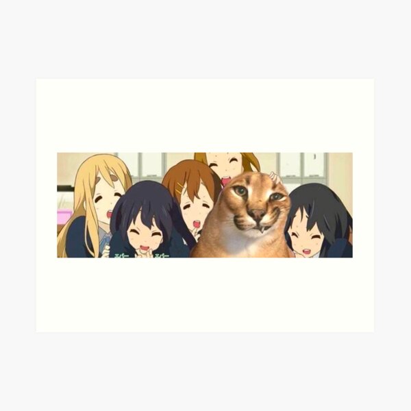 "big floppa and anime girls" Art Print for Sale by cheapfan | Redbubble