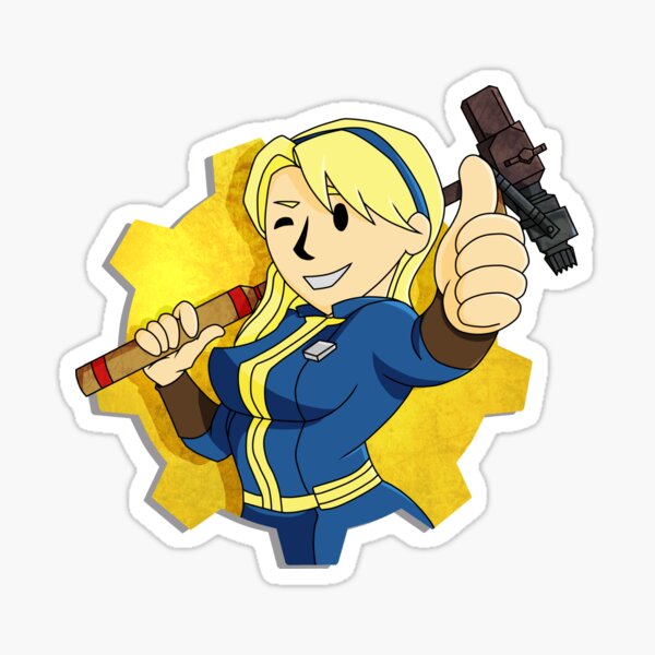 "Welcome to Vault-Tec" Sticker for Sale by KingVego | Redbubble