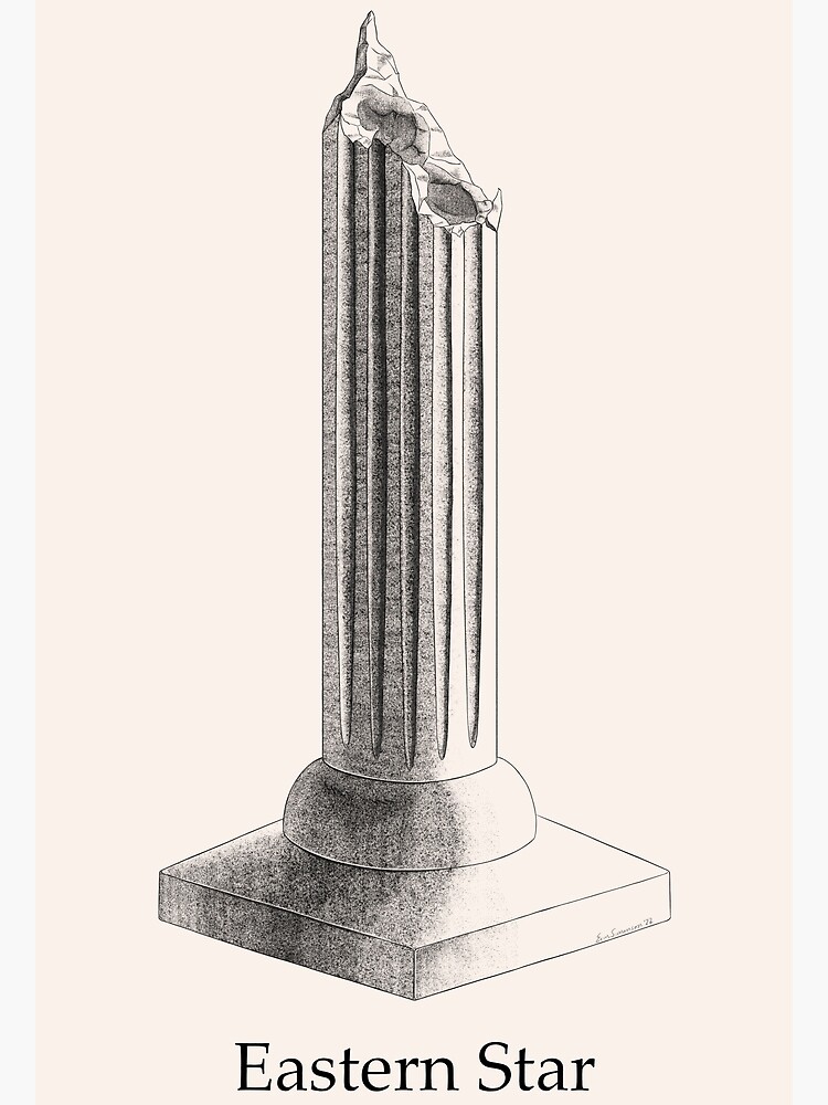 "The Broken Column- Eastern Star" Poster for Sale by ARIsEasternStar ...