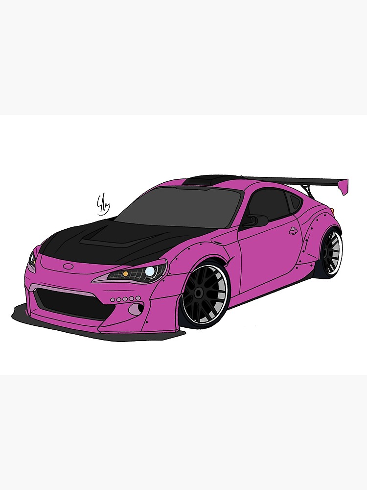 "Pink Subaru BRZ | Scion FR-S | Toyota 86 | Digital Car Art | Chipstick ...
