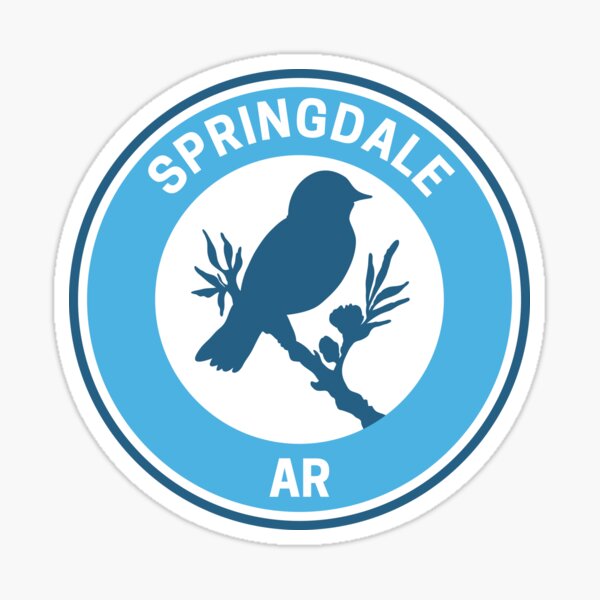 "Vintage Springdale Arkansas" Sticker for Sale by fearcity | Redbubble