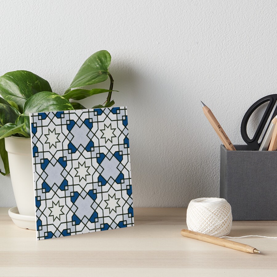 "blue octagon pattern (geometric, pattern, modern, honeycomb and eight ...