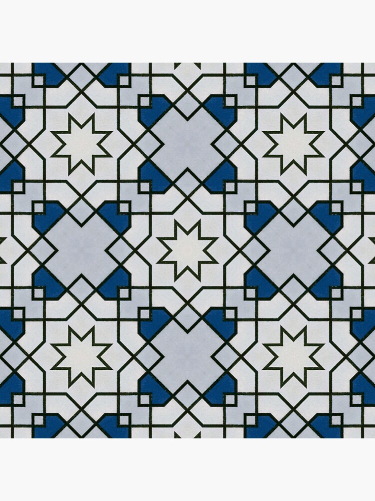 "blue octagon pattern (geometric, pattern, modern, honeycomb and eight ...