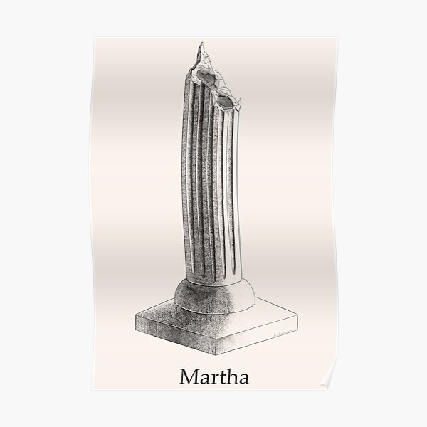 "The Broken Column- Martha" Poster for Sale by ARIsEasternStar | Redbubble