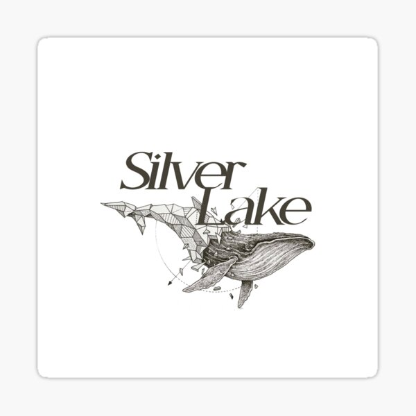 "Silver Lake Logo" Sticker by elektrip | Redbubble