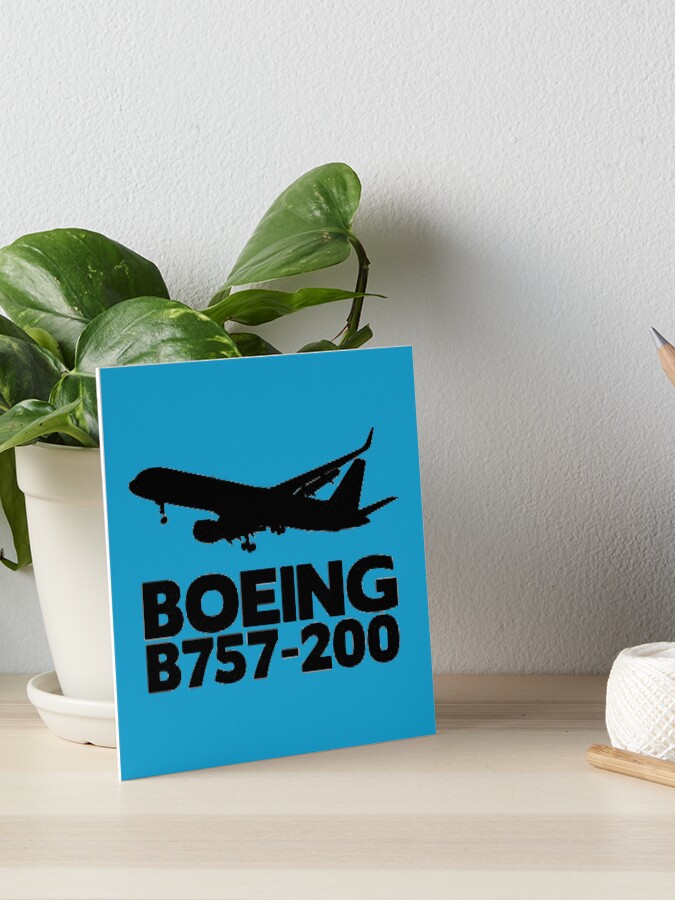"BOEING 757-200 SILHOUETTE PRINT " Art Board Print for Sale by Ljubo339 ...