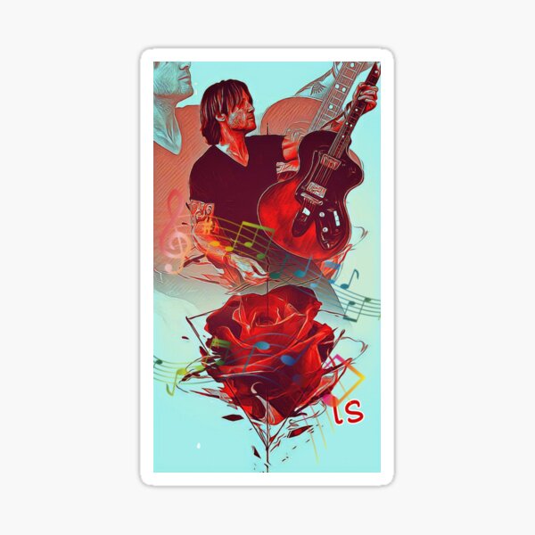 "Keith Urban Sticker" Sticker by JuliuAtti17 | Redbubble