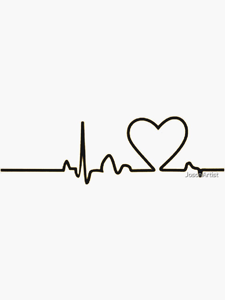 "Heart Beating " Sticker for Sale by JosonArtist | Redbubble