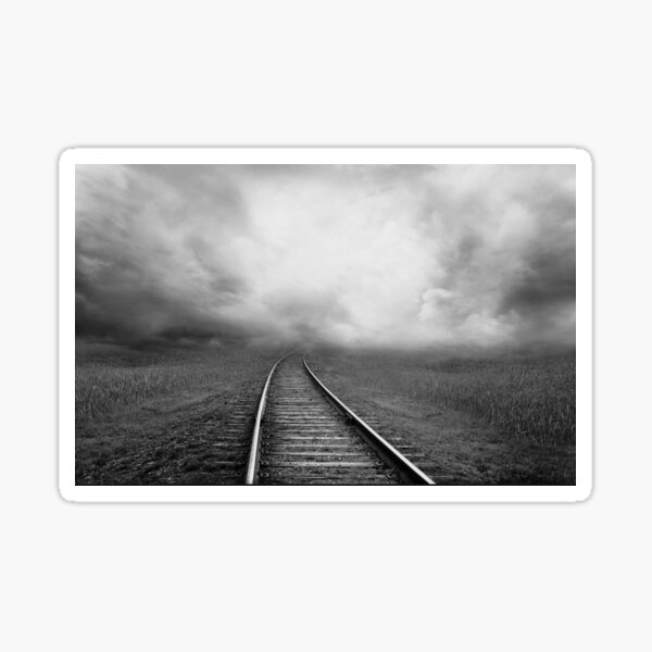 "Black and White scenery" Sticker by SageElixir | Redbubble
