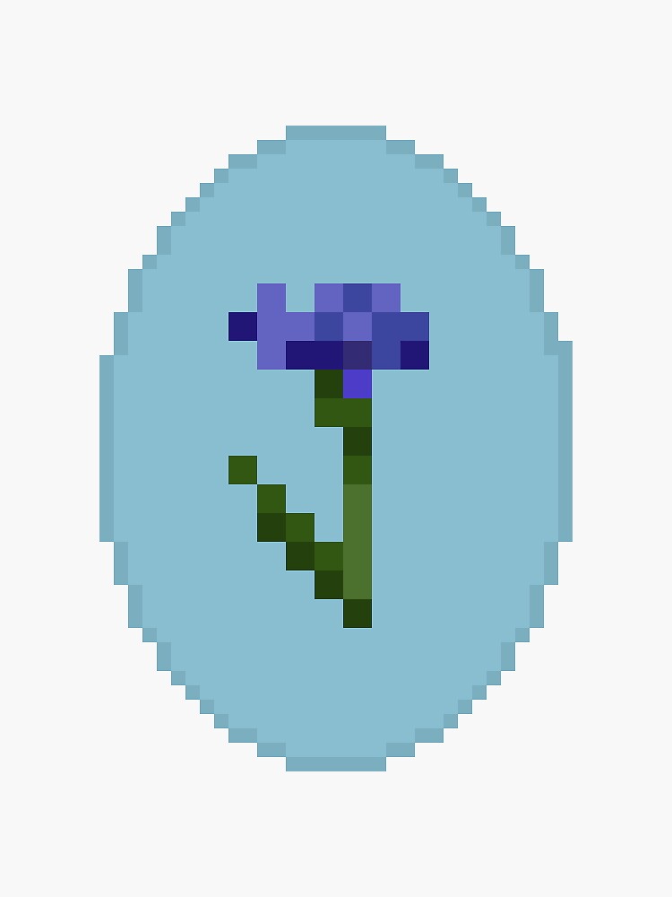 "minecraft blue orchid" Sticker by matatalin | Redbubble