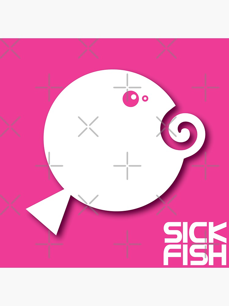 "Sick Fish" Sticker by Rough-Diamond | Redbubble