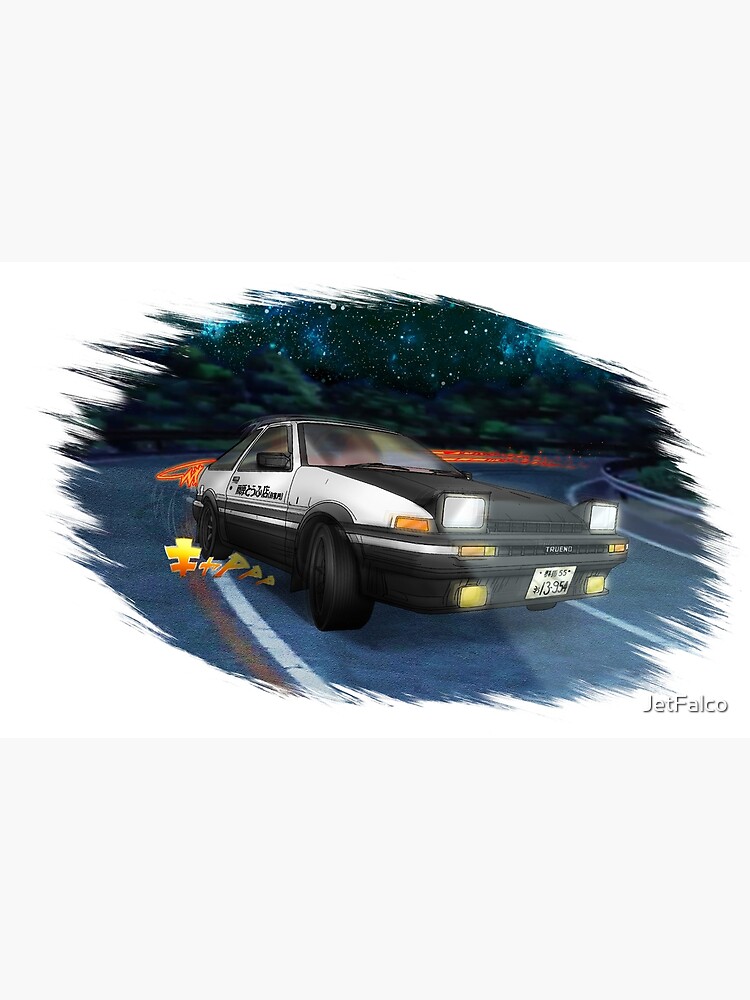 "Toyota AE86 Sprinter Trueno Initial D" Poster von JetFalco | Redbubble
