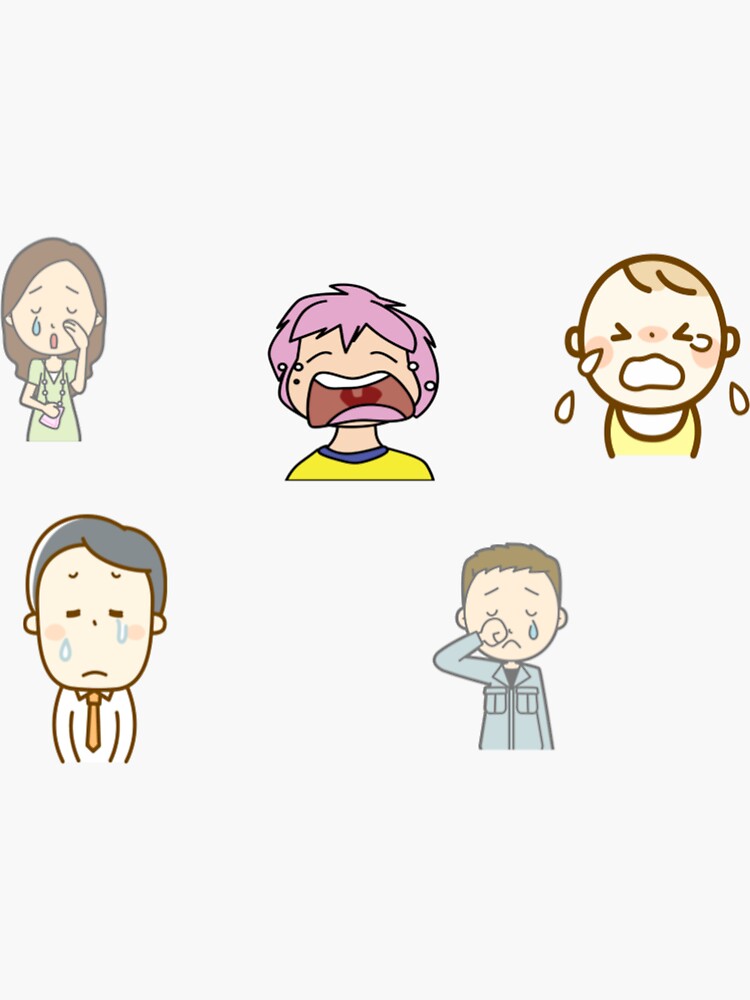 "Mood Sticker Pack - Sadness" Sticker for Sale by MarcinaChicShip ...