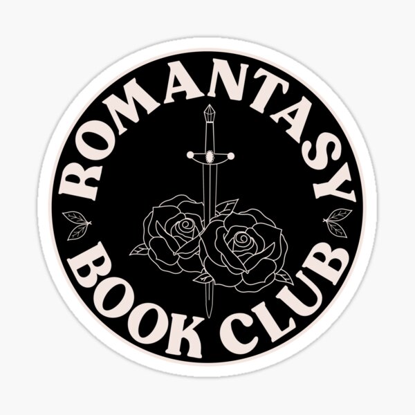 "Romantasy Book Club" Sticker by WondrousDoodles | Redbubble