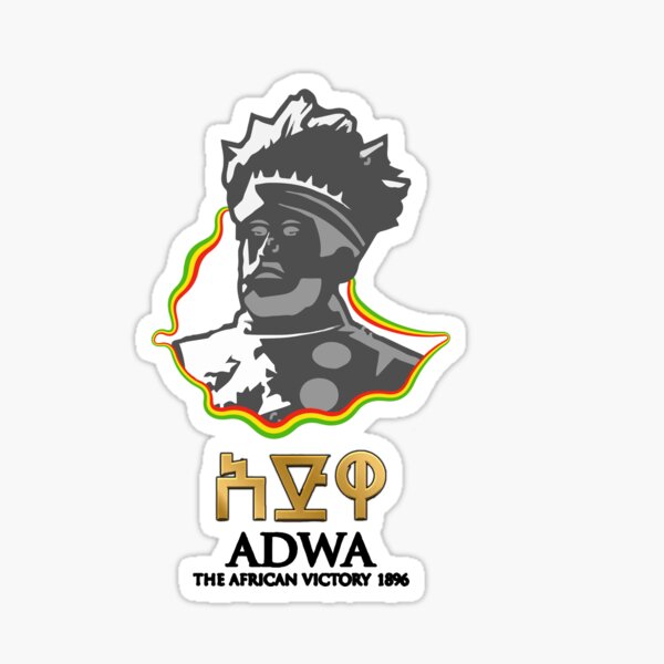 "Adwa victory of Ethiopia code 5" Sticker for Sale by HabeshaFashion ...