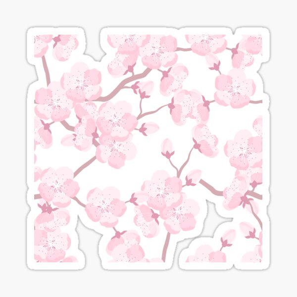 "Japanese flower" Sticker by RheaRealm | Redbubble