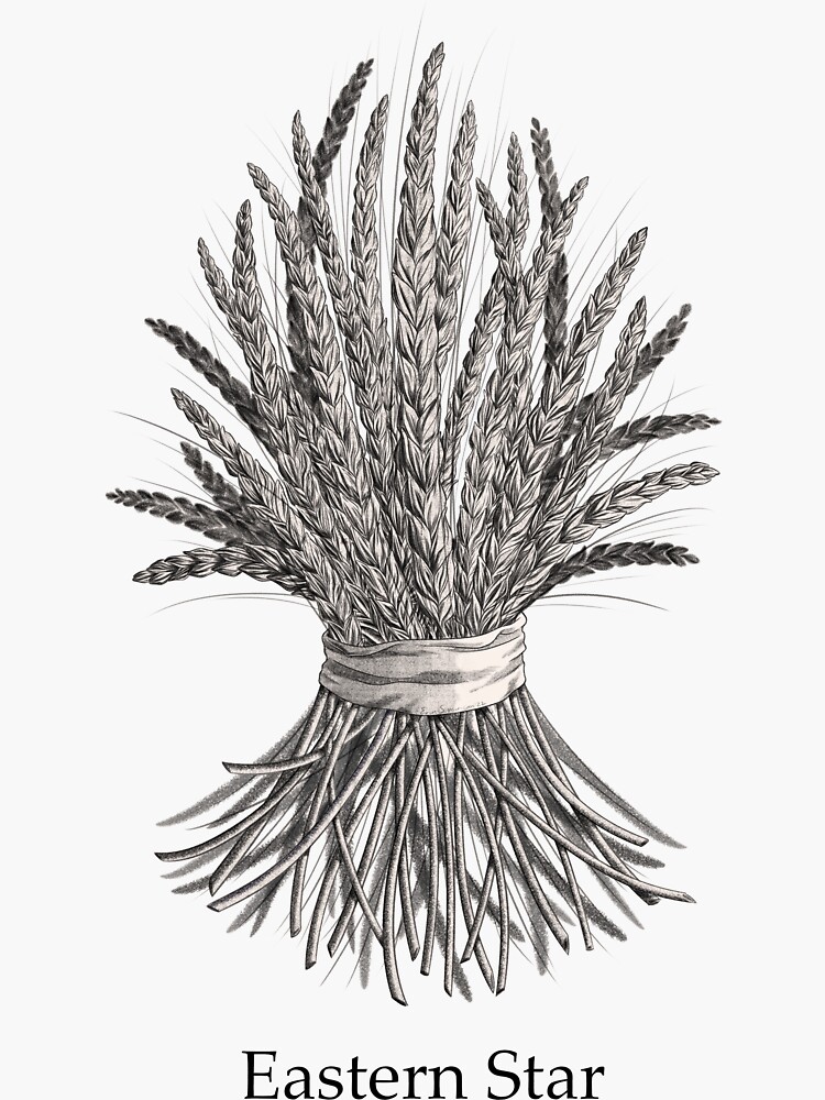 "Sheaf of Wheat - Eastern Star" Sticker for Sale by ARIsEasternStar ...