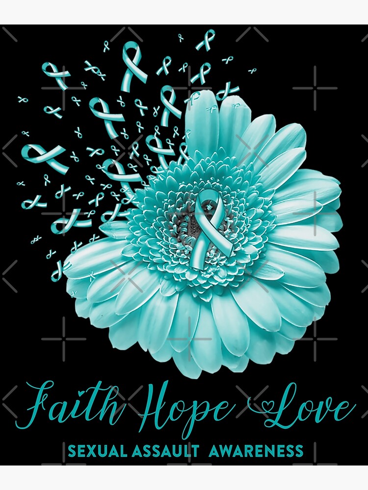 "Faith Hope Love Sexual Assault Awareness" Poster for Sale by Tadmab ...
