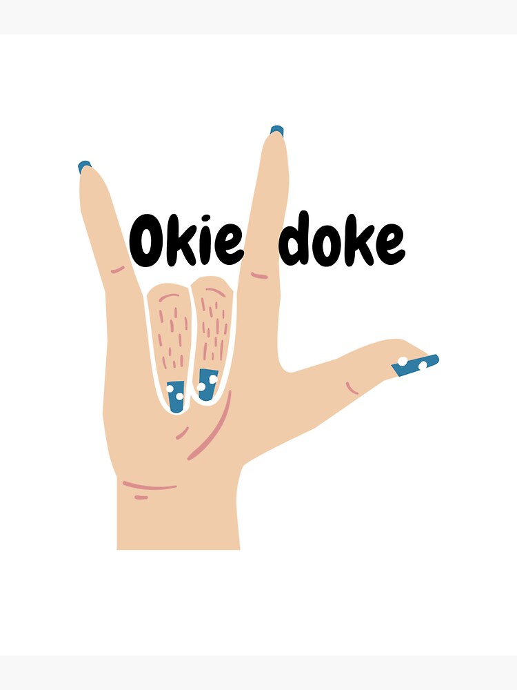 "Okie Doke" Sticker for Sale by rednwirashop | Redbubble