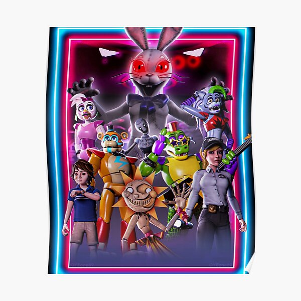 "Fnaf Security Breach " Poster for Sale by MR-ABM | Redbubble