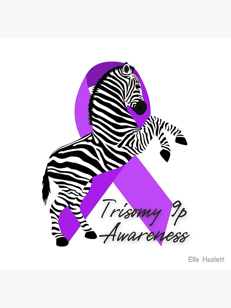 "Trisomy 9p Awareness Ribbon" Poster for Sale by ElleHazlett | Redbubble