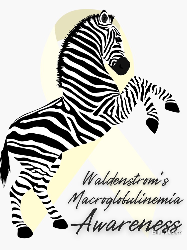 "Waldenstrom's Macroglobulinemia Awareness Ribbon" Sticker for Sale by ...