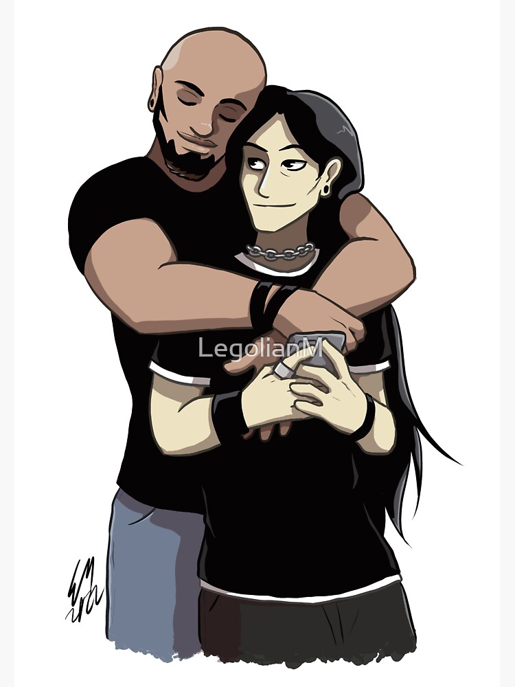 "Hug Your Goth Boyfriend" Sticker for Sale by LegolianM | Redbubble