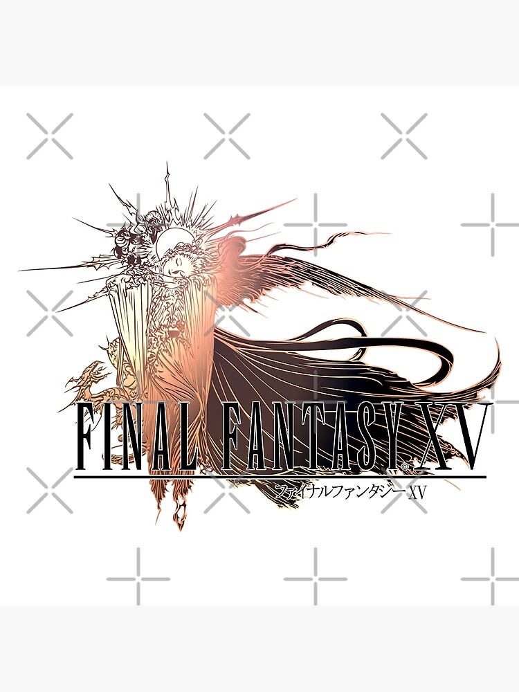 "final fantasy xv | logo" Poster by unintxnded | Redbubble
