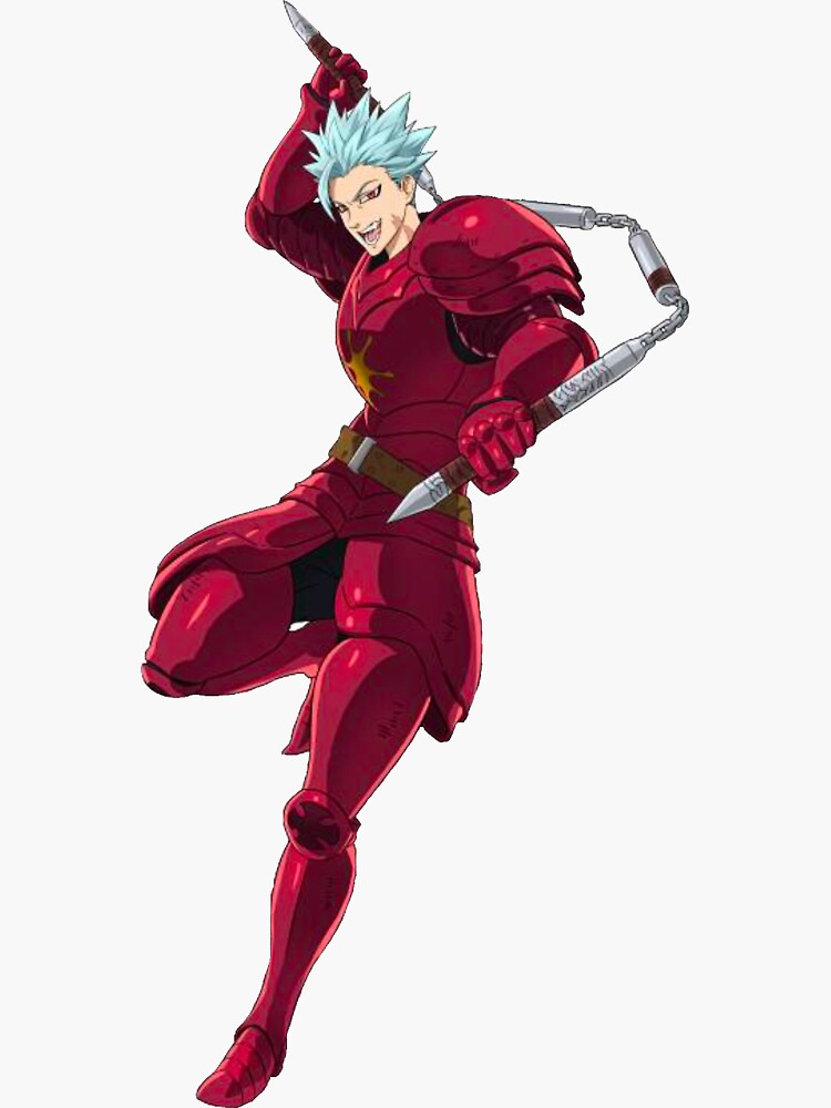 "Ban in Armor from Seven Deadly Sins" Sticker for Sale by iskete ...