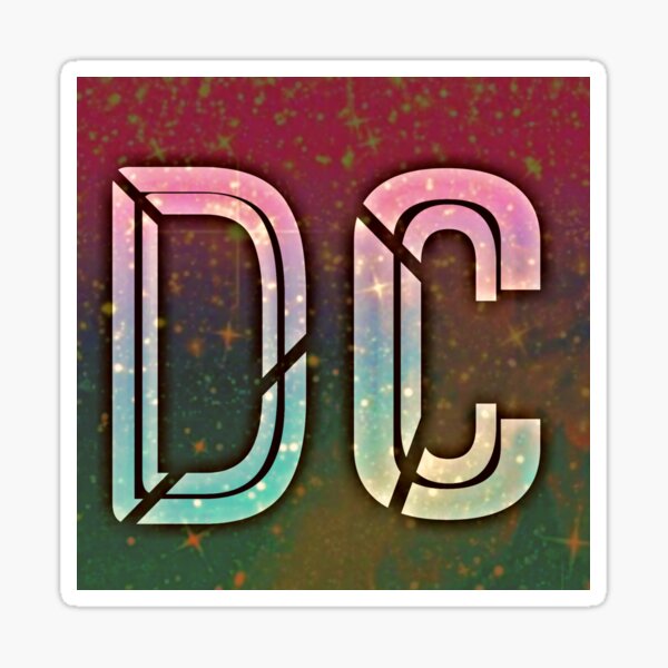 "DC" Sticker for Sale by muhammadayman1 | Redbubble