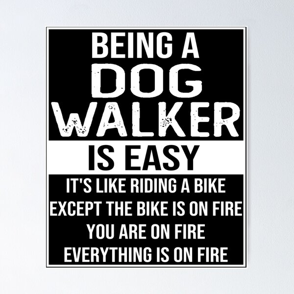 Dog Walker Profession Posters for Sale | Redbubble