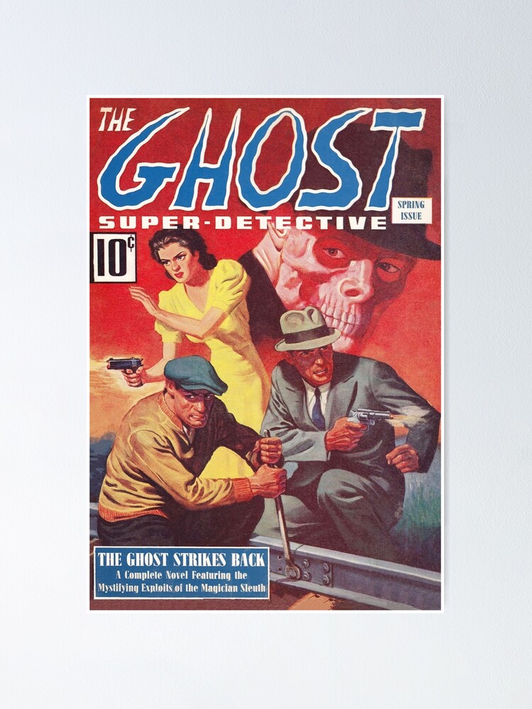 "The Ghost Super-Detective Vintage Horror Pulp Comic Magazine Cover Art ...
