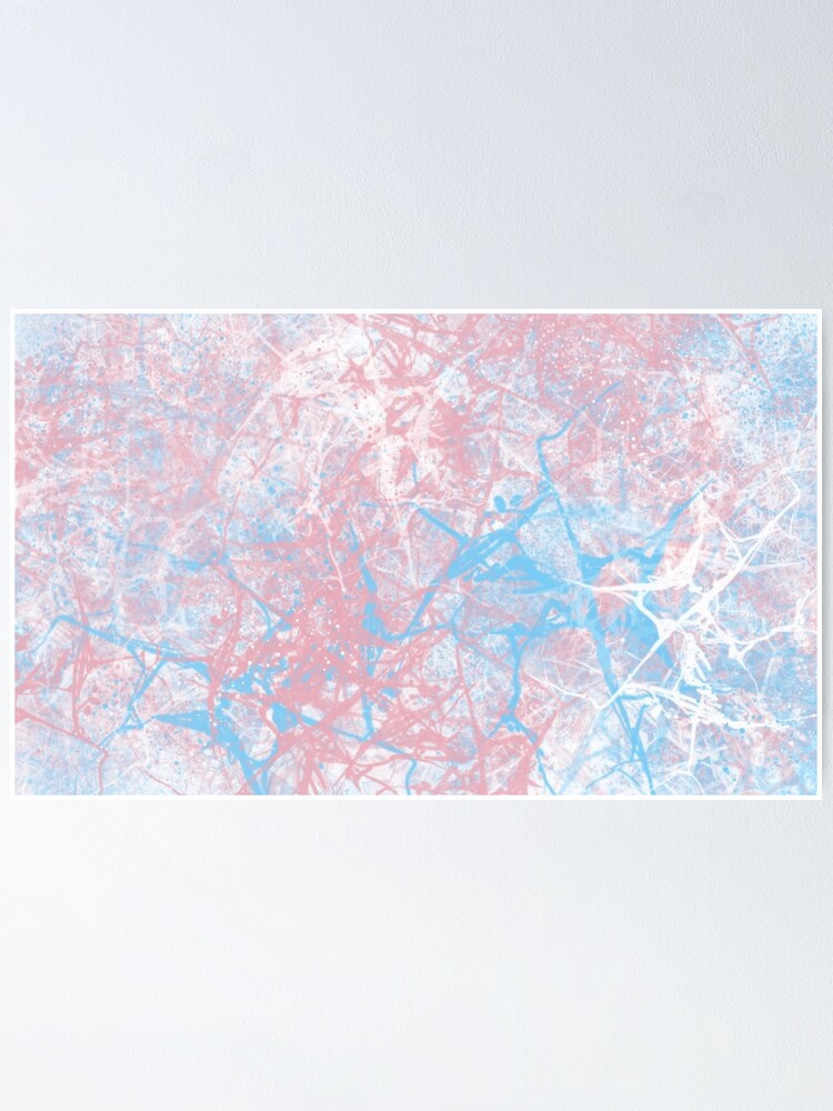"Transgender Pride Abstract" Poster for Sale by ChicknDoodlSoup | Redbubble