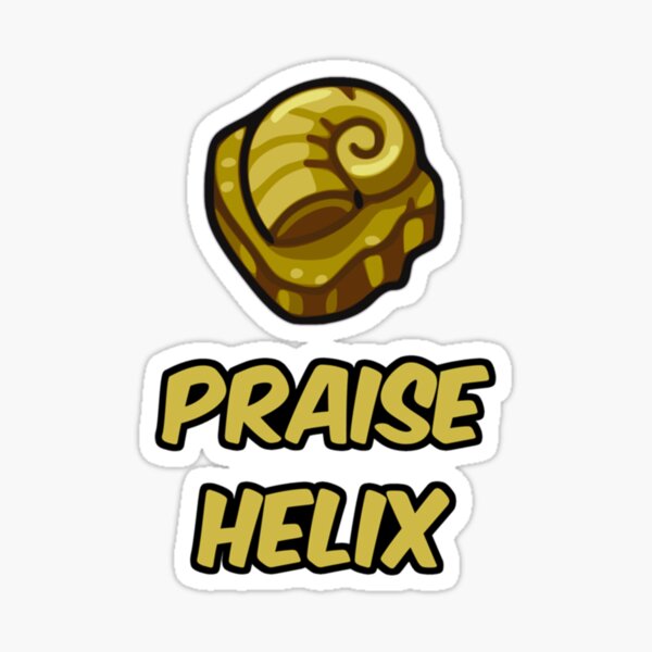 "Praise Helix " Sticker by KyleDaly | Redbubble