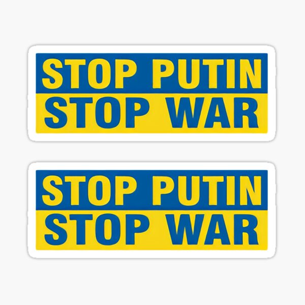Stickers, Labels & Tags Stop War Ukraine Russia Waterproof Sticker ...
