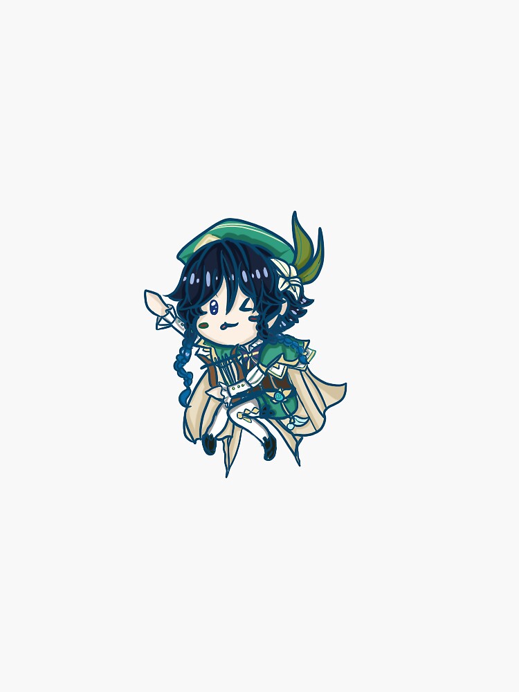 "Venti Genshin impact cute chibi" Sticker for Sale by Pinkyturquoise ...