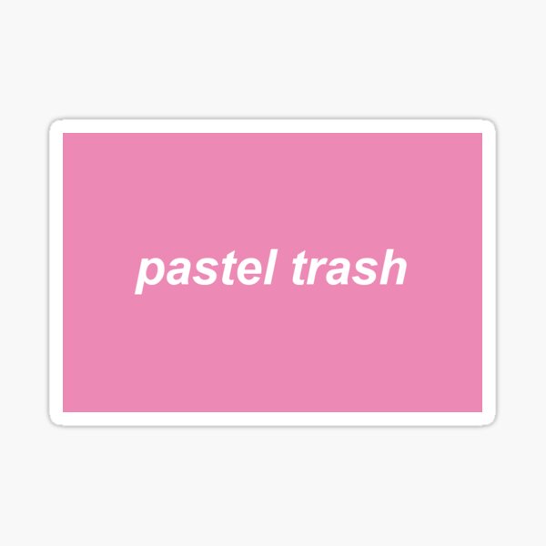 "pastel trash aethetic" Sticker for Sale by omgryan | Redbubble