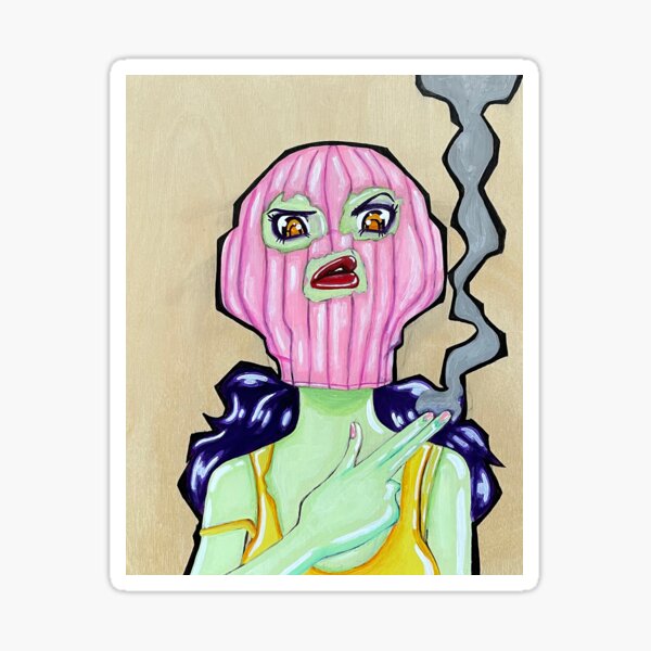 "Rebel Girl" Sticker by KatBlouchArt | Redbubble