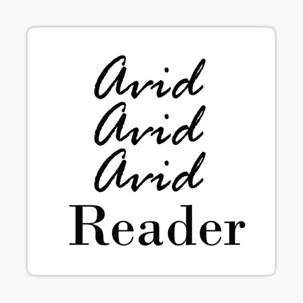 "Avid Reader" Sticker by SaTara | Redbubble