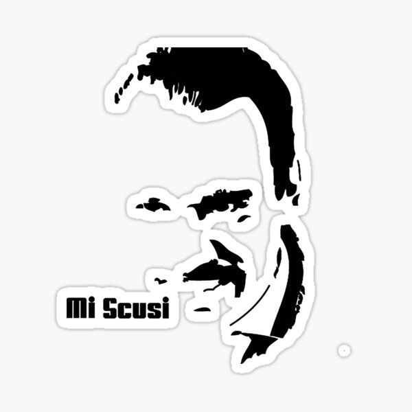"Mi Scusi" Sticker by wensya298 | Redbubble