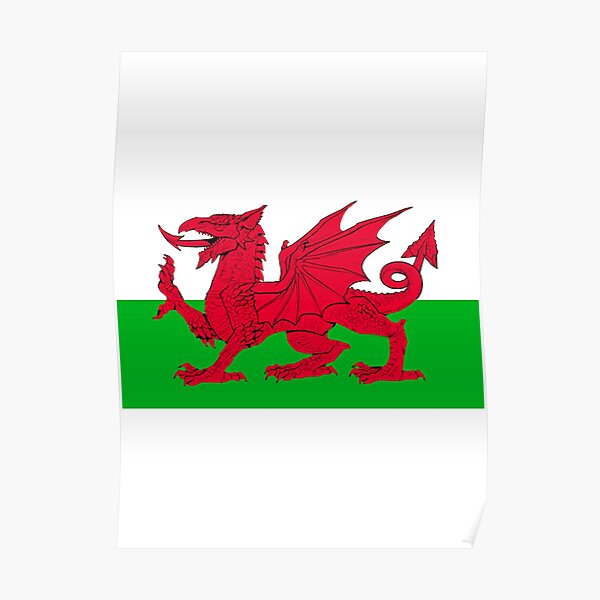 "WELSH DRAGON " Poster for Sale by sreed51 | Redbubble