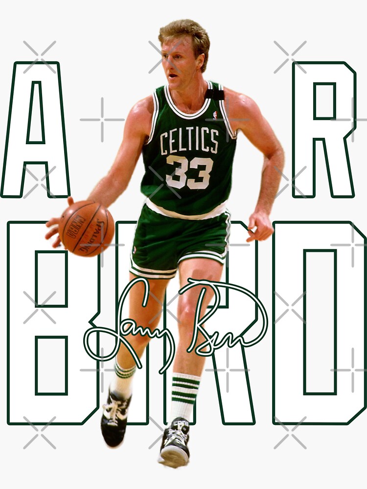 Pegatina «Larry Bird Legend Baloncesto Air Bird Signature Vintage Retro ...